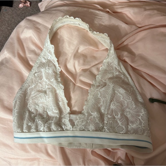 Colsie | Intimates & Sleepwear | White Lacy Halter Bralette | Poshmark